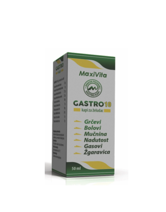 MAXIVITA GASTRO 10 KAPI ZA ŽELUDAC 50ml. Koriste snagu prirode.