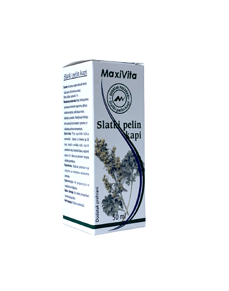 MAXIVITA Slatki pelin kapi 50ml, Povećavaju imunitet organizma, djeluju antikancerogeno ...