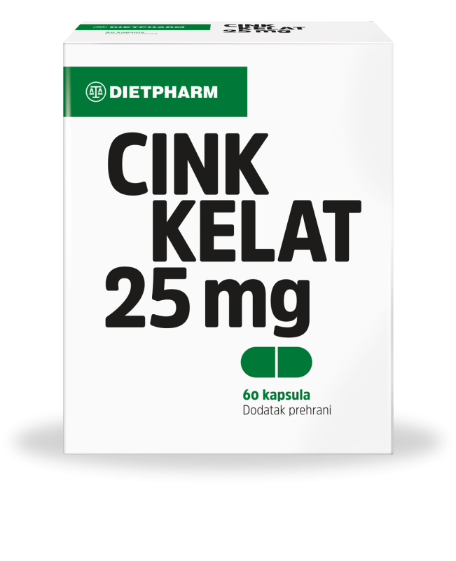 DIETPHARM CINK KELAT 25 mg 60 kapsula - eApoteka